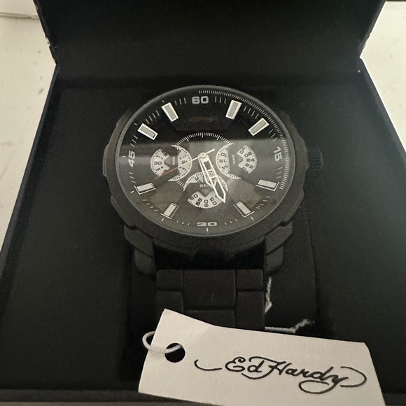Ed Hardy | Accessories | Nwt Ed Hardy Mens Black Watch | Poshmark